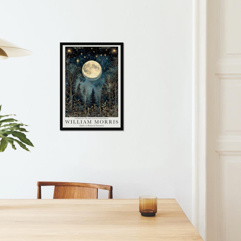 William Morris Moon and Stars Cotton Prints Collection, Fine Art ...