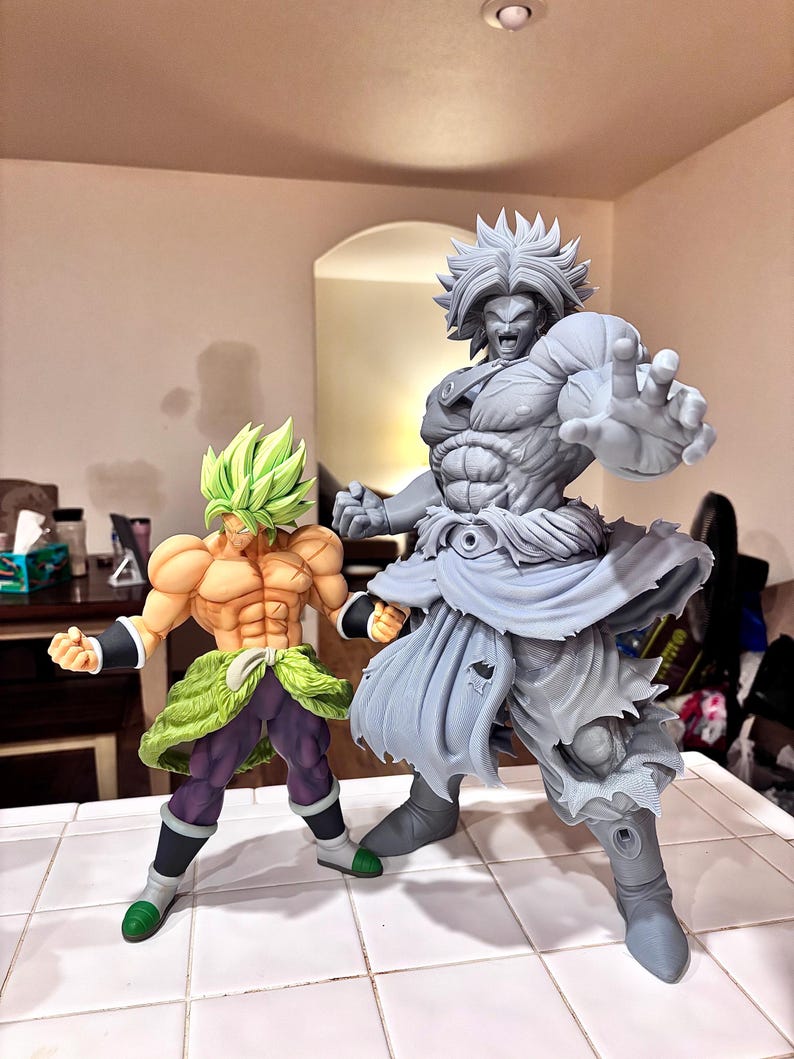 Broly 3d Printed Resin Statue - Etsy