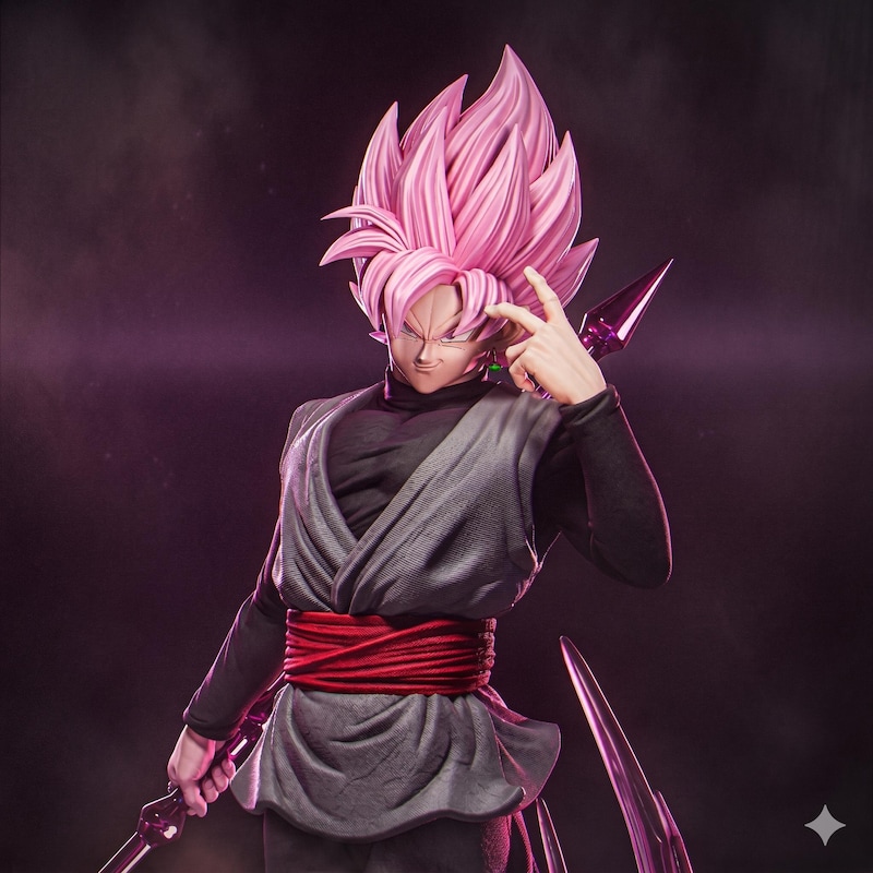 Black Goku Figure - Etsy