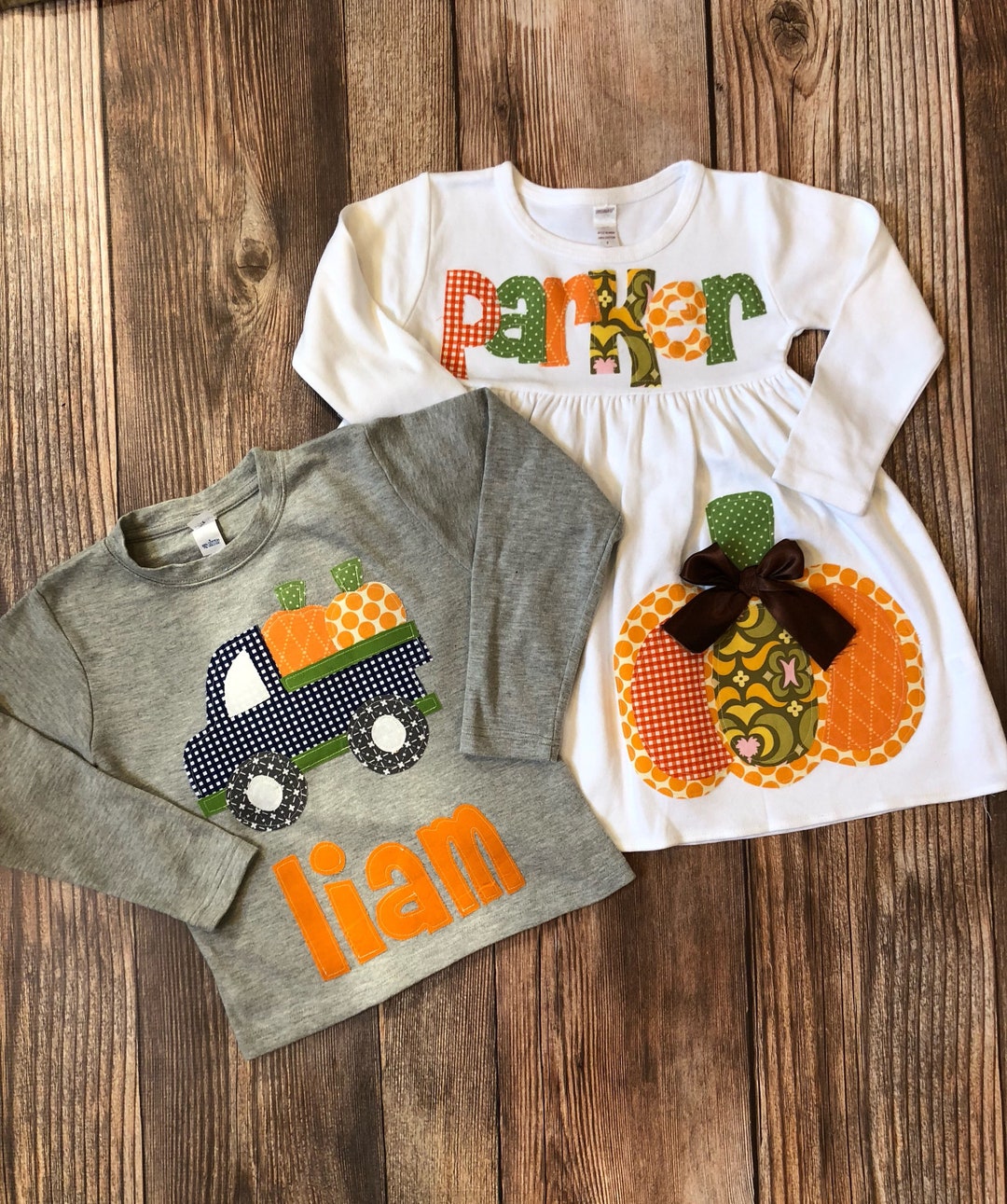 Fall Sibling Outfit - Brother Sister Matching Outfits for Fall, Pumpkin ...