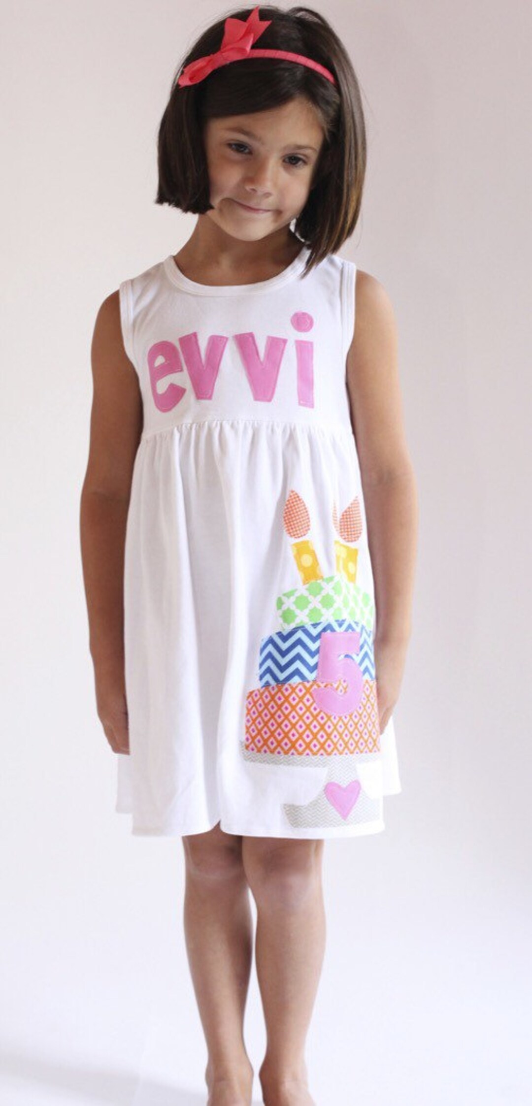 Birthday Dress - Birthday Cake Personalized Birthday Applique Dress ...