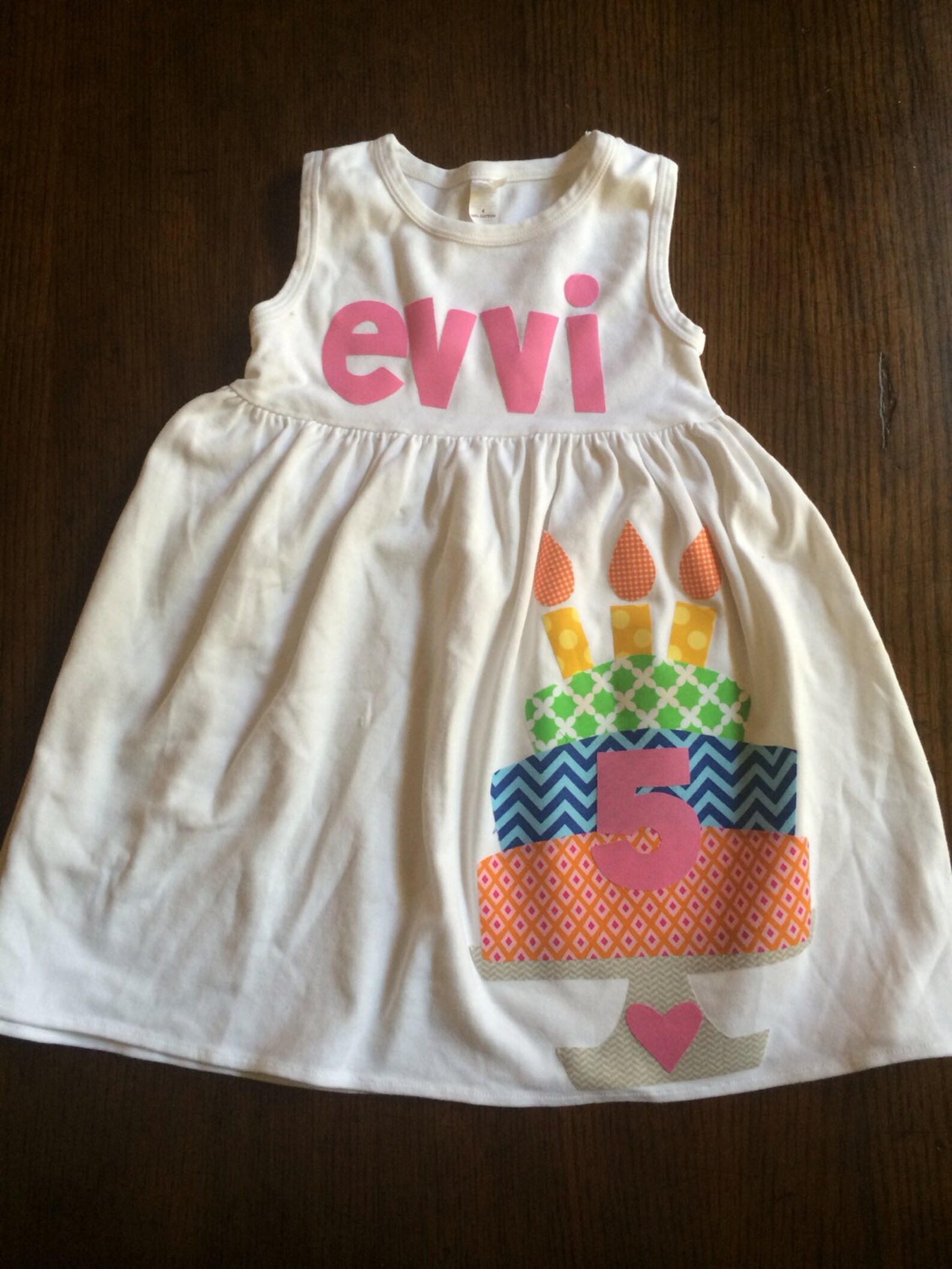 Birthday Dress Birthday Cake Personalized Birthday Applique - Etsy