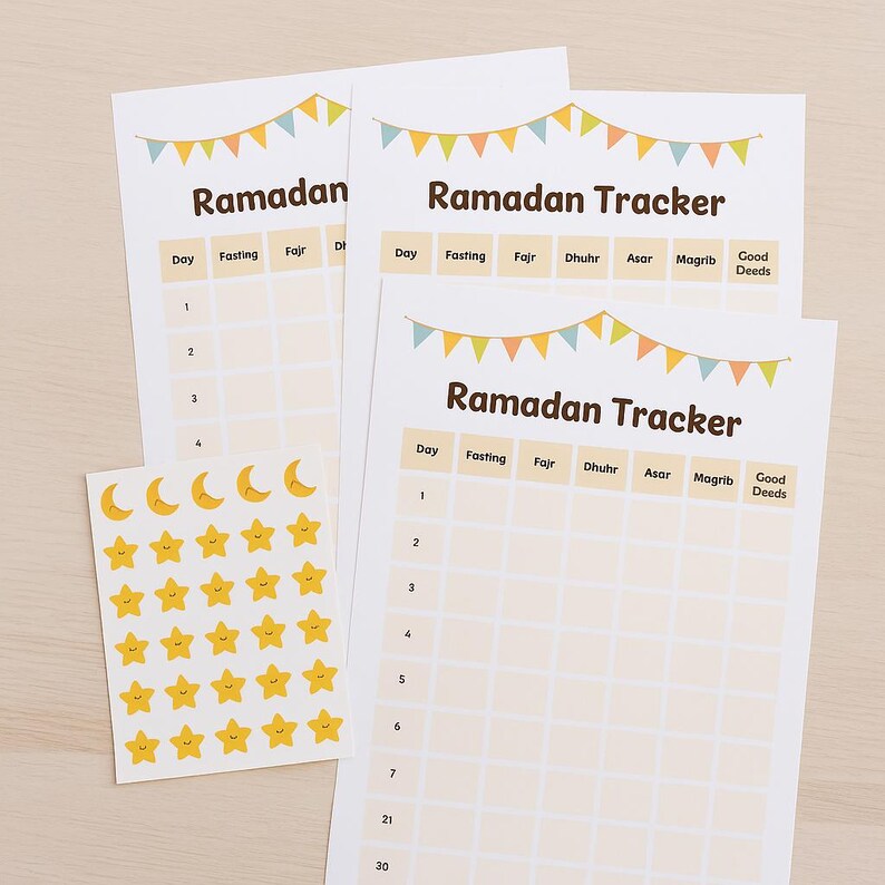 Kids Ramadan Tracker Printable Bundle – 7 Islamic Activity Pages With ...