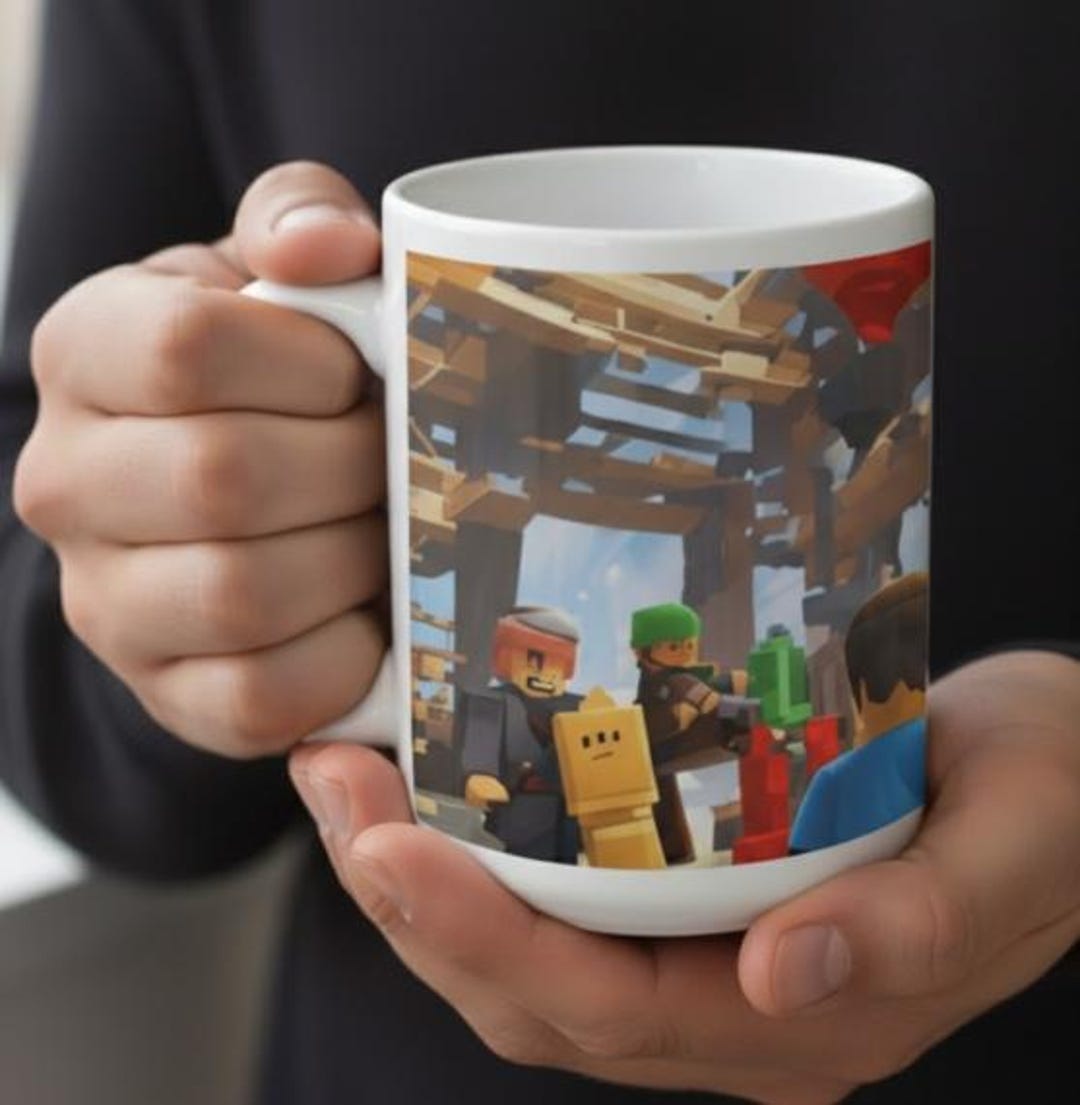 Roblox Theme Mug Print | Gamer Art (digital JPG) | Roblox Cup Art ...