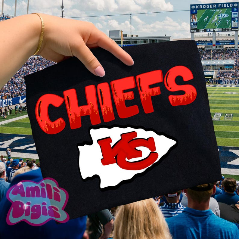 KC Chiefs Football PNG Design: Kansas City, Original Creator - Etsy