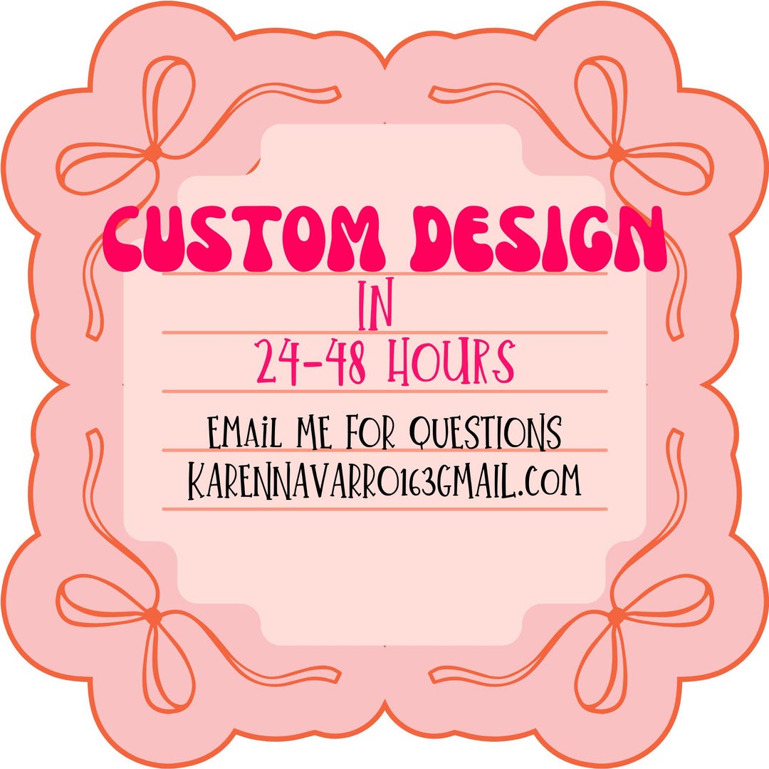 Custom Digital Design: Customs (digital Download) - Etsy