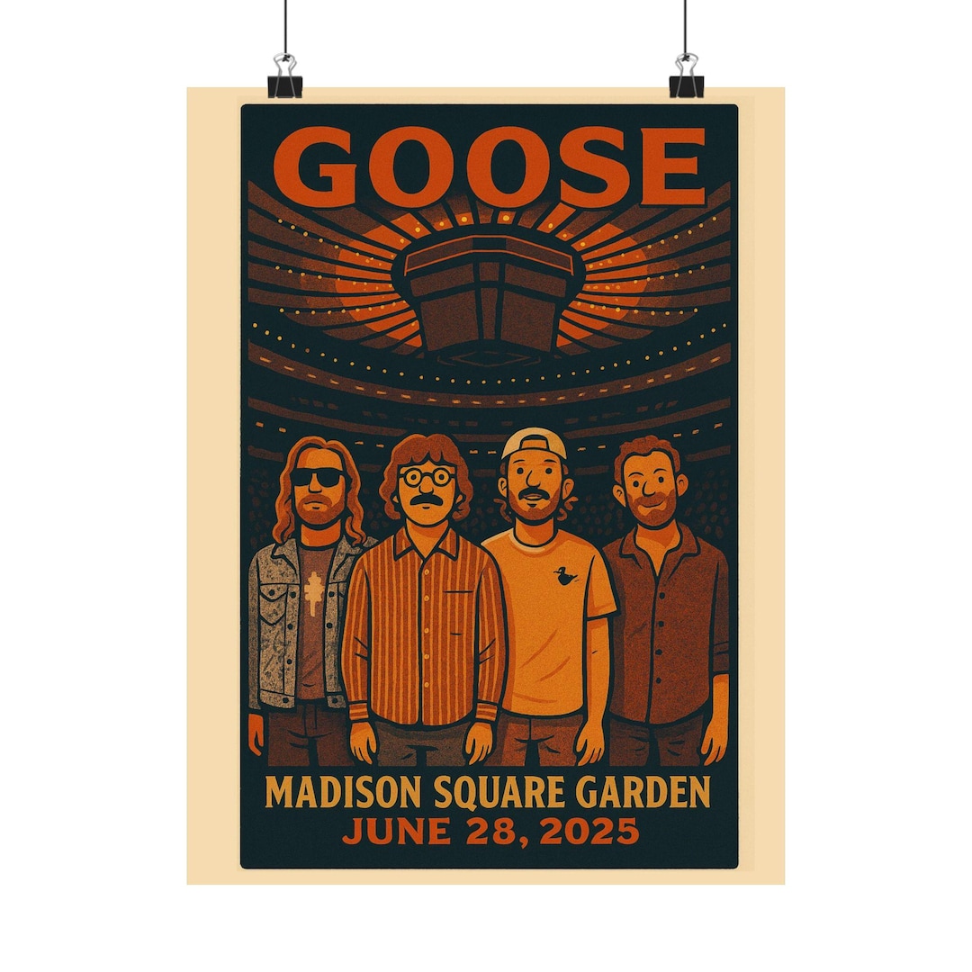 Goose MSG Concert Poster: Psychedelic Band Art, Limited Edition - Etsy