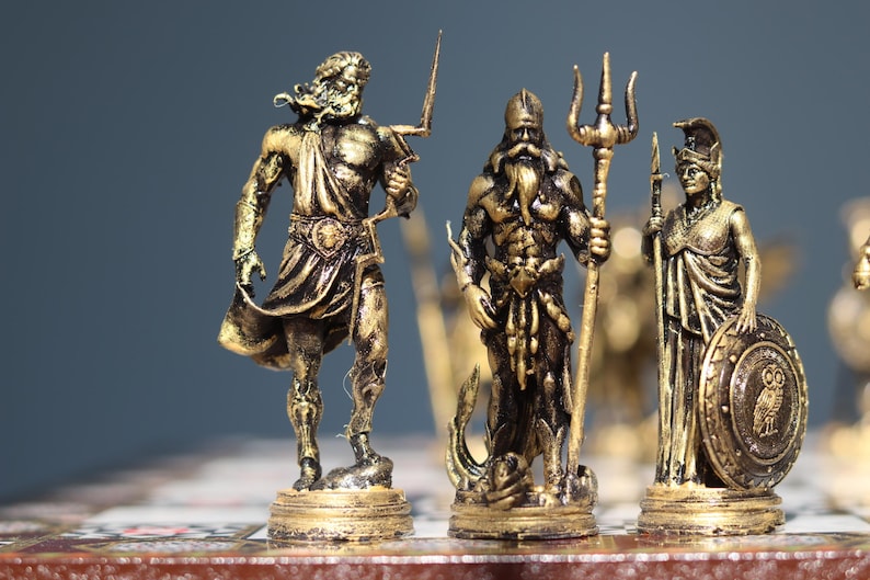 Historical Chess Set I Decorative Chess Set I the Ancient Chess I Greek ...