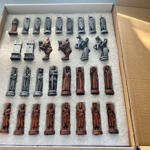 Handmade Ottoman Empire Chess Set – Handmade Byzantium Empire Chess Set-medieval Warrior Theme ...