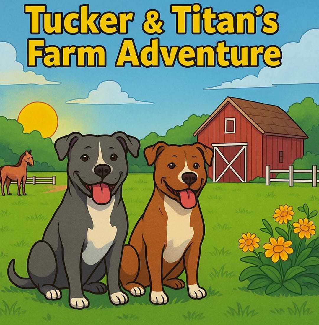 Tucker & Titan Farm Adventure Coloring Book – 47 Pages – Instant ...