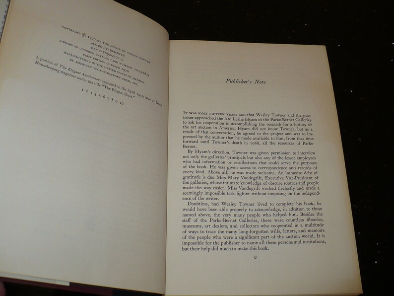 Vintage Book, Antiques, the Elegant Auctioneers, by Wesley Towner, Hill ...