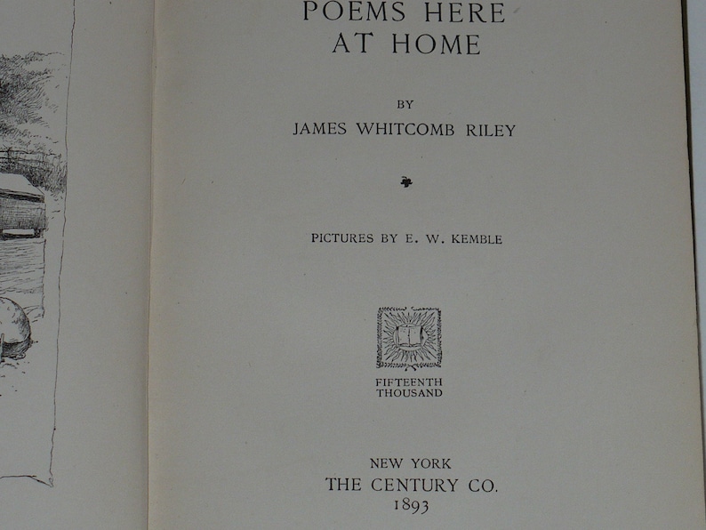 Poetry Books, Illustrations, Poems Here at Home by James Whitcomb Riley ...