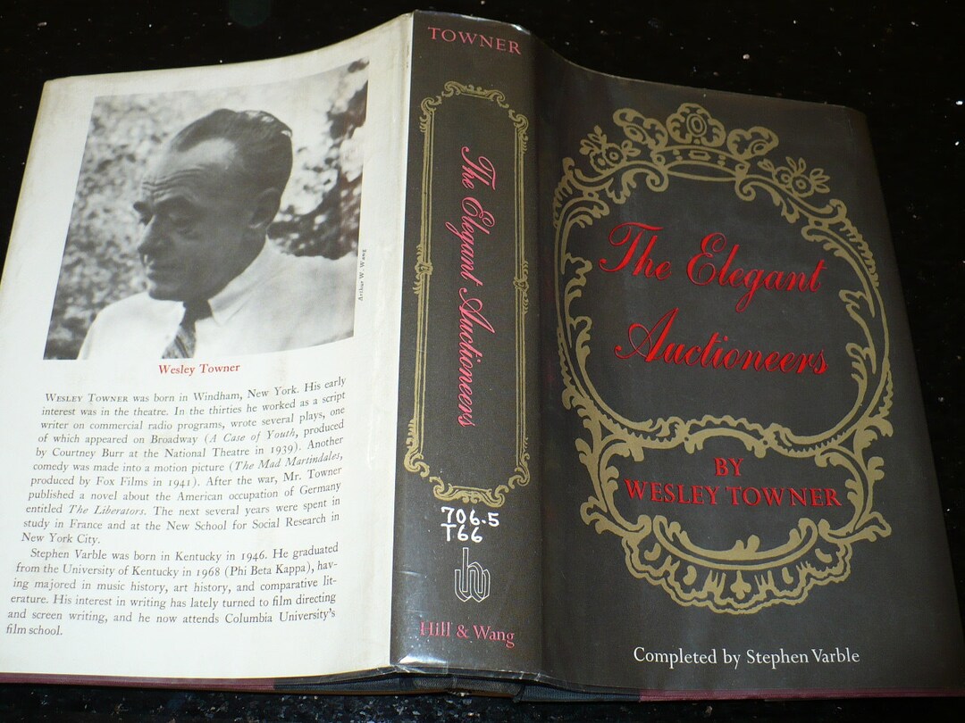 Vintage Book, Antiques, the Elegant Auctioneers, by Wesley Towner, Hill ...
