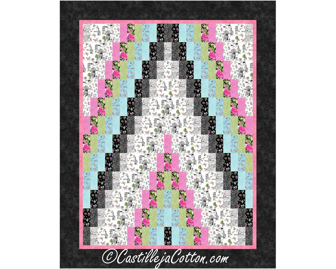 Paris Pyramid Quilt Epattern, 5643-2e, Digital Pattern, Bargello Lap ...