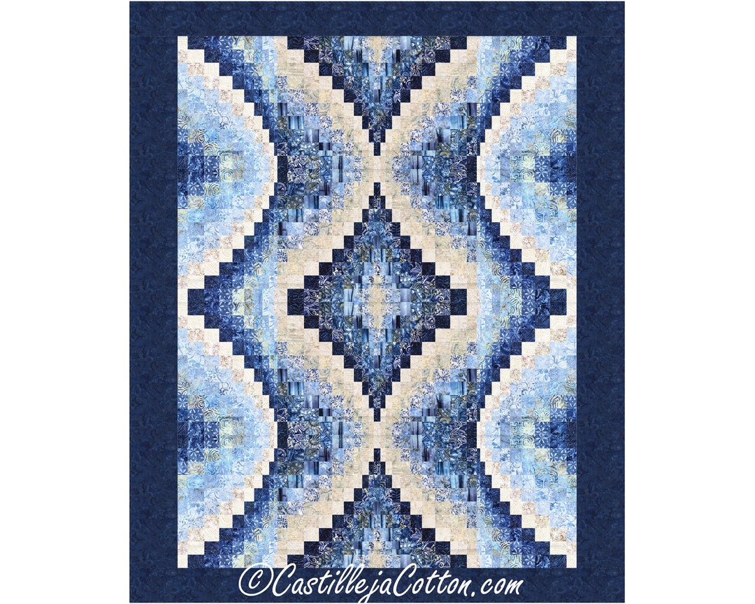 Echoing Jewel Eclipse Quilt Epattern, 5849-1e, Digital Pattern, Double ...