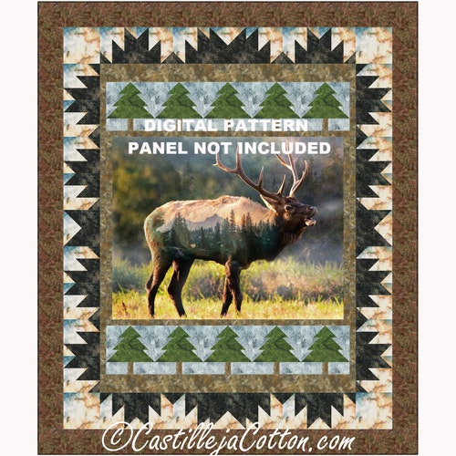 Elk in the Meadow Quilt Epattern 5799-1e Digital Pattern - Etsy