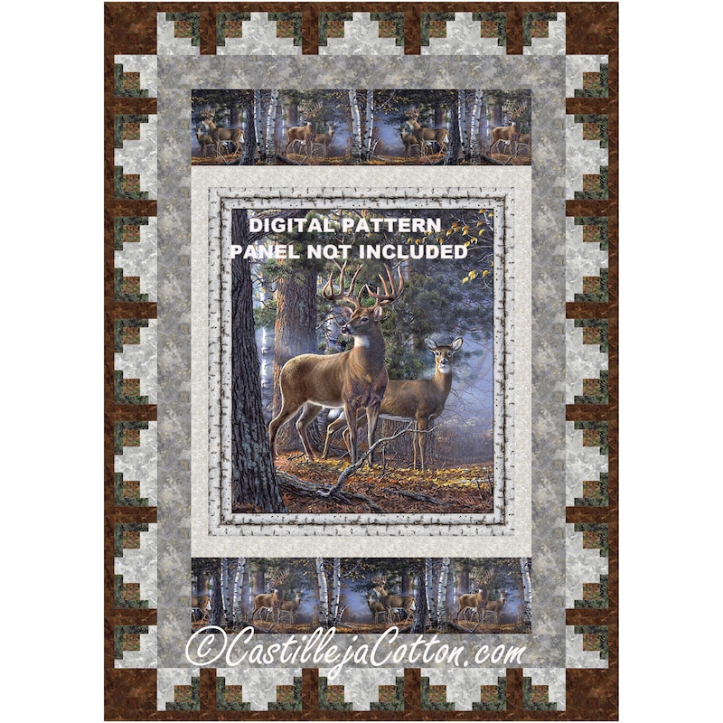 Deer Panel Fabric - Etsy