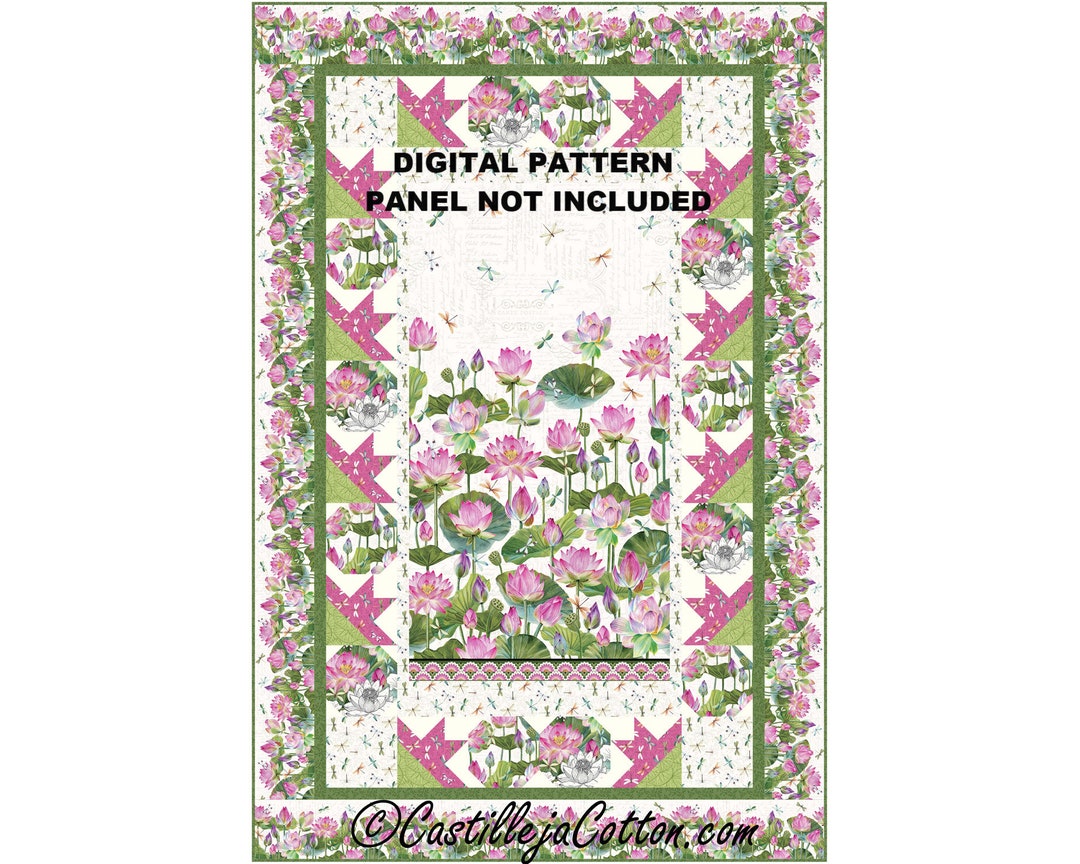 Water Lilies Lap Quilt Pattern Quilt Epattern 5767-1e - Etsy