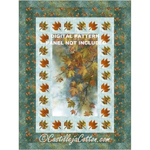 Autumn Leaves Splendor Quilt Epattern, 5525-2e, Digital Pattern, Autumn ...
