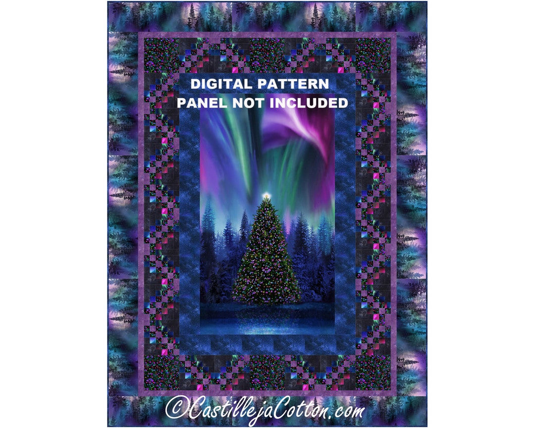 Winter Aurora Quilt Epattern, 5913-1e, Digital Pattern, Northern Lights Lap Quilt, Timeless ...