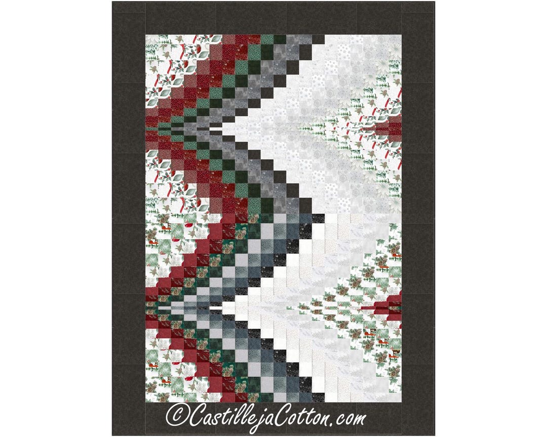 Bargello Peaks Jingle Silver Quilt Epattern, 4797-14e, Digital Pattern ...
