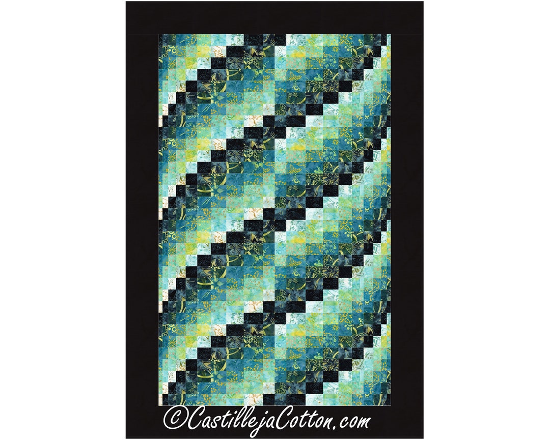 Rainbow Waves Quilt Epattern, 5468-3e, Digital Pattern, Fat Quarter ...