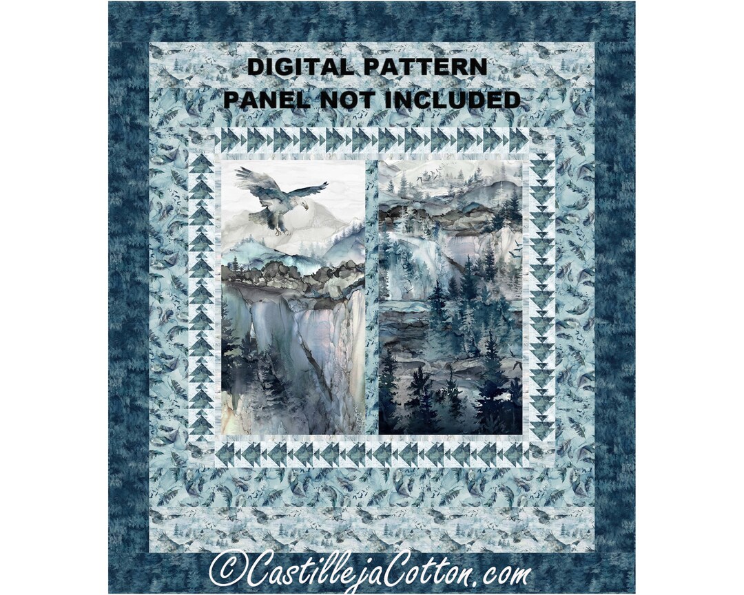 Soaring Eagle Queen Quilt Epattern, 5668-2e, Digital Pattern, Eagle ...