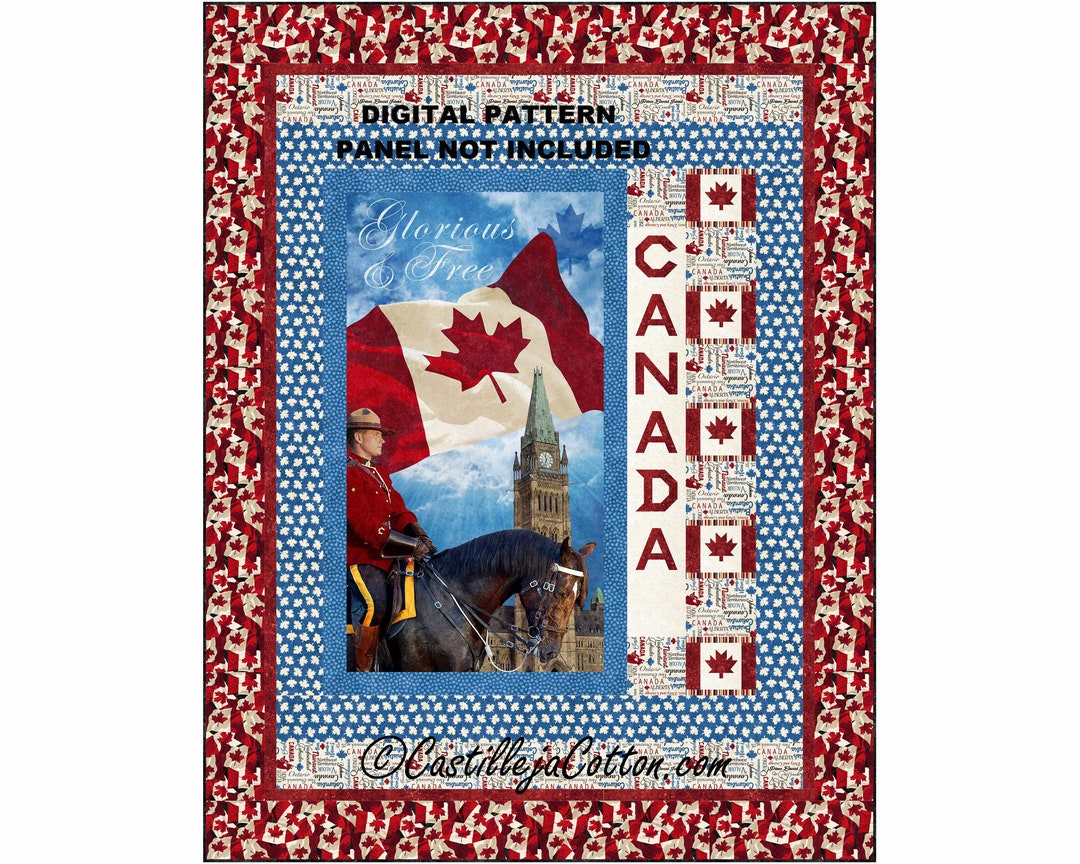 Glorious and Free Quilt Pattern, 5371-1, Digital Pattern, Panel Pieced ...