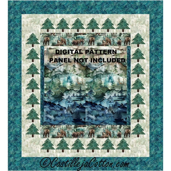 Wilderness Panel Quilt Pattern - Etsy
