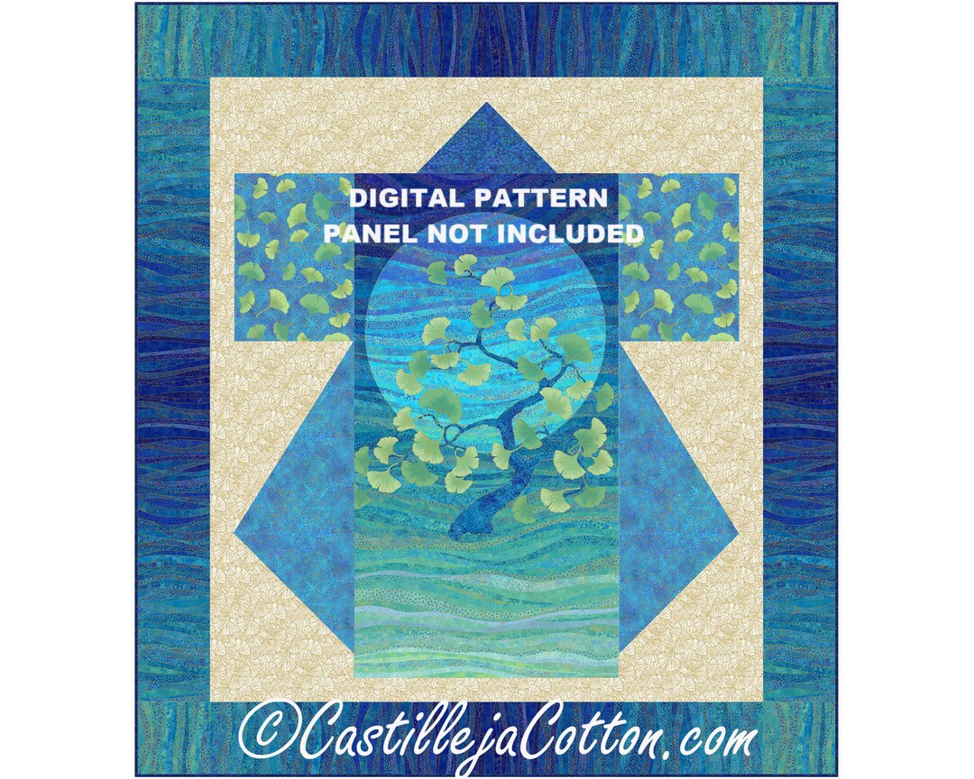 Ginkgo Panel Kimono Quilt Epattern, 5134-6e, Digital Pattern, Kimono ...