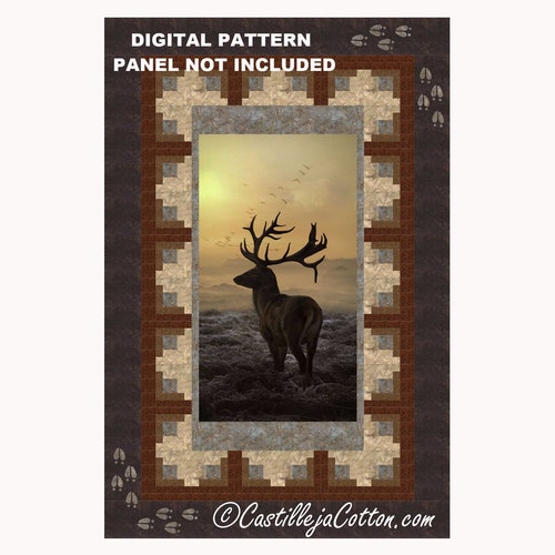 Sunset Elk Panel Quilt Epattern 5657-1e Digital Pattern Elk - Etsy
