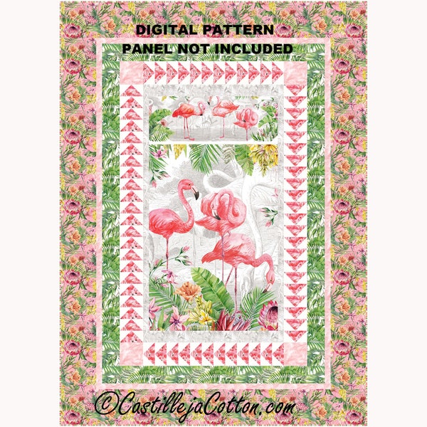 Flamingo Quilt Pattern - Etsy