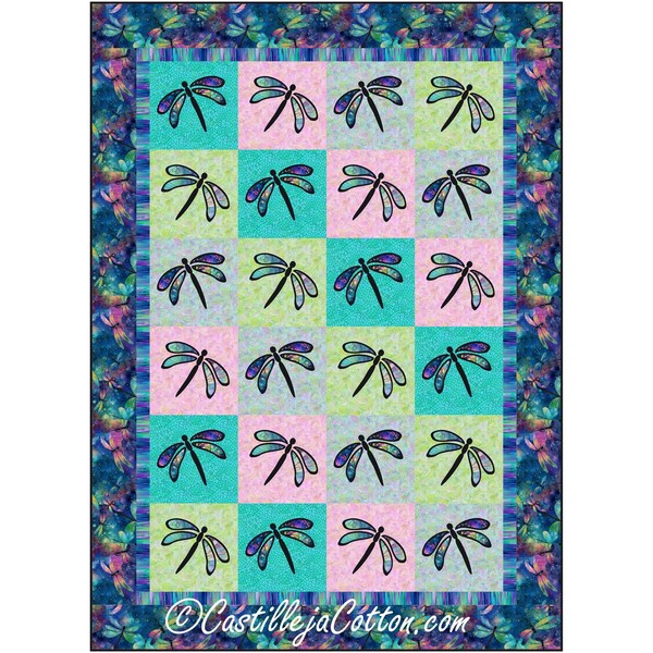 Dragonfly Quilt Pattern - Etsy
