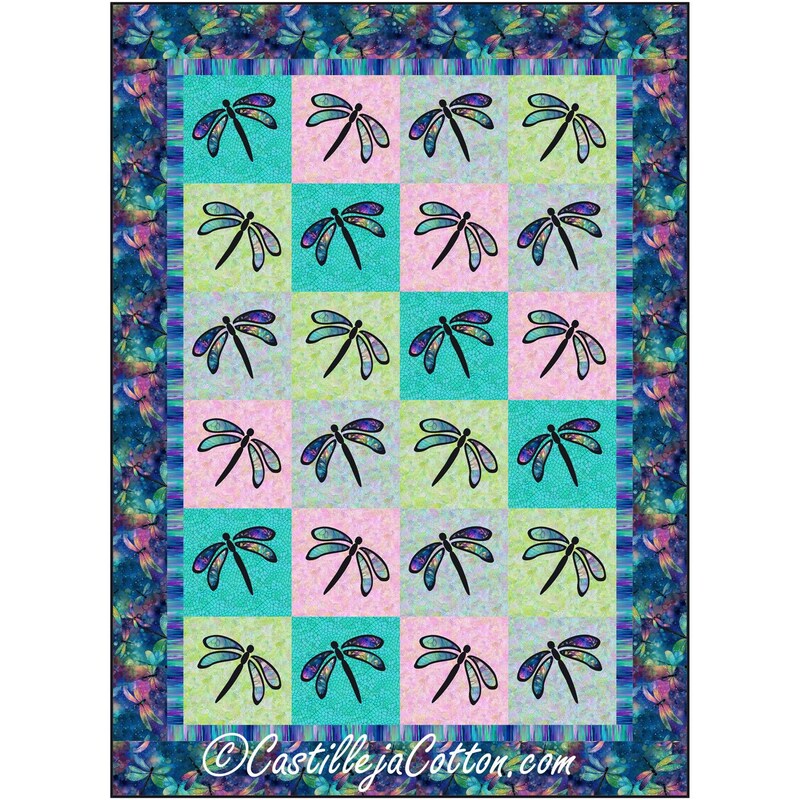 Dragonfly Quilt Pattern - Etsy