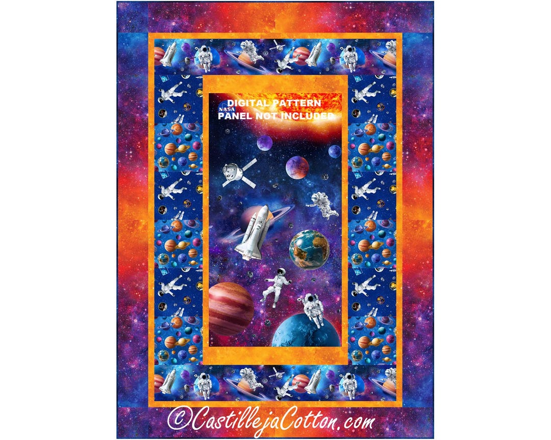 Space Odyssey Quilt Pattern, 6038-1e, Digital Pattern, Lap Quilt ...
