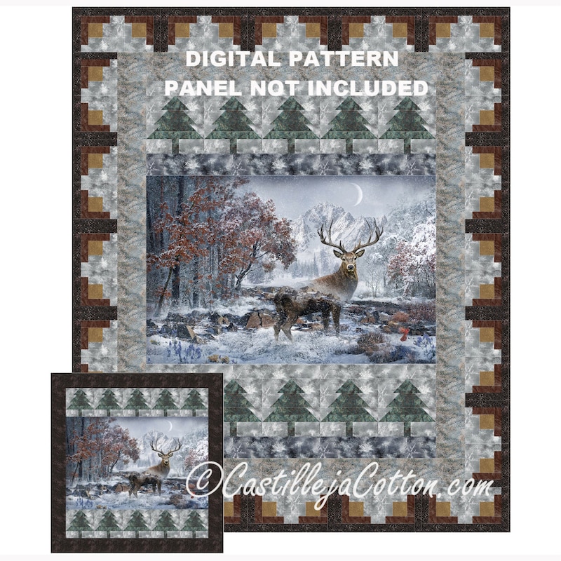 Deer Quilt - Etsy