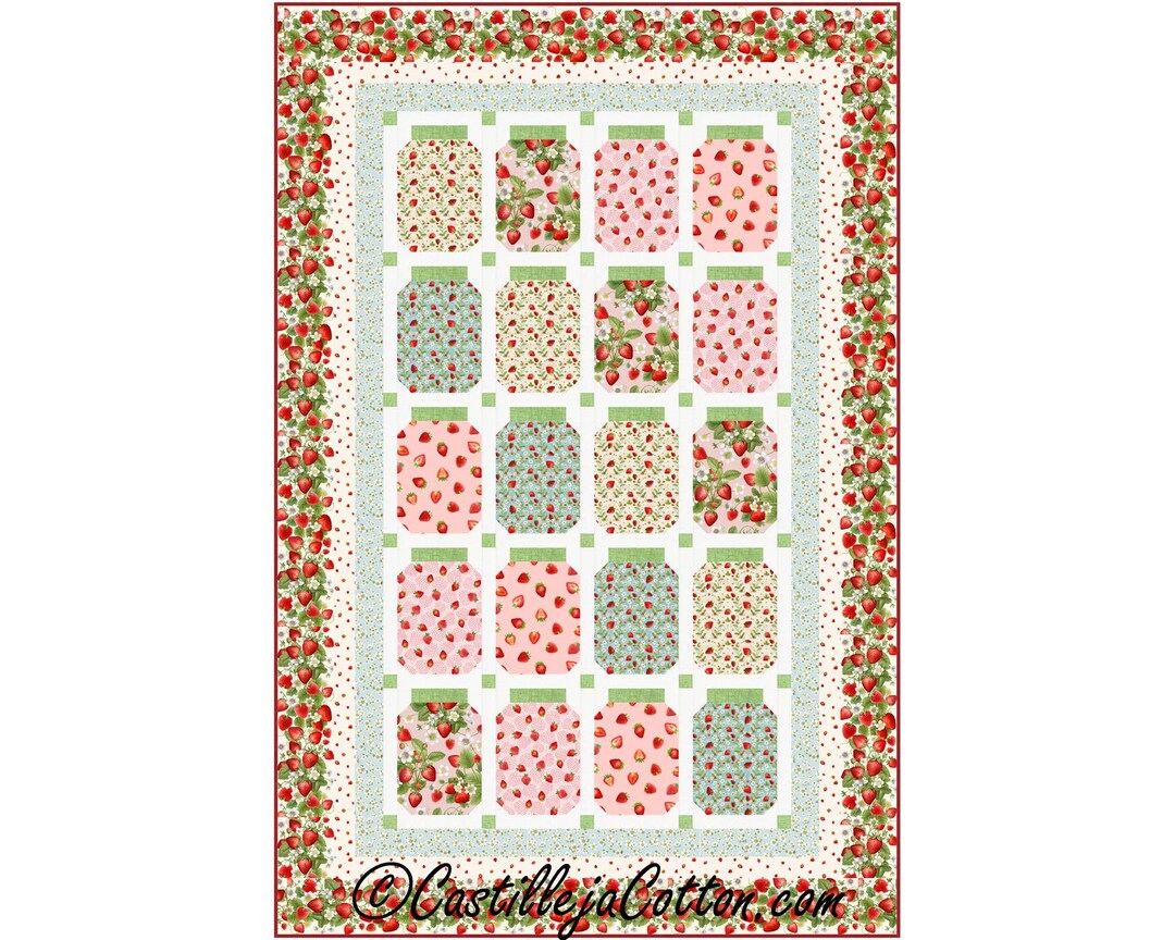 Barry Sweet Jars Quilt Pattern, 5209-2, Digital Pattern, Lap Quilt ...
