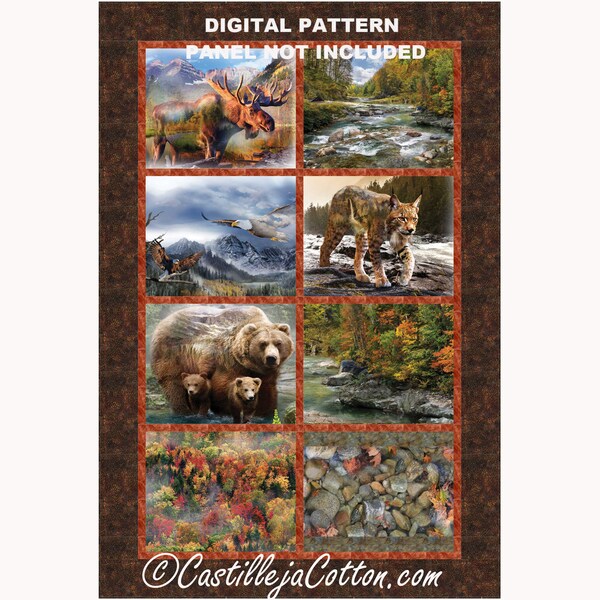 Hoffman Mystic Mountain Panel Fabric - Etsy