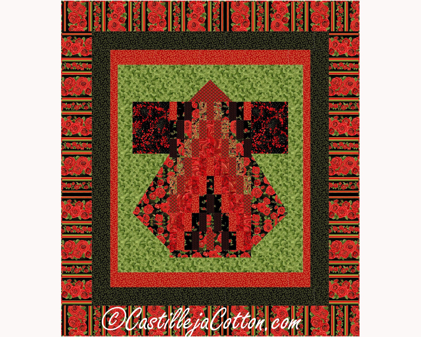 Panel Kimono King Quilt ePattern kimono king quilt pattern digital ...