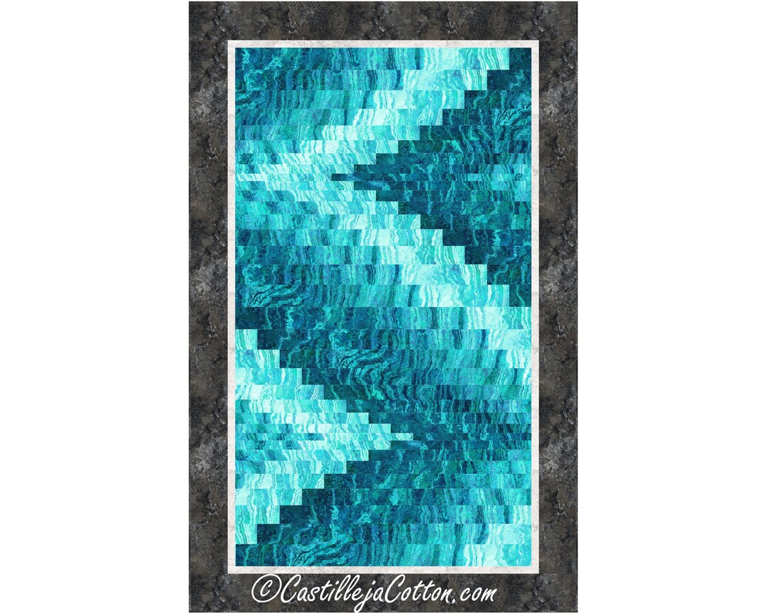 Twin Darts Ombre Quilt Epattern, 5476-4e, Digital Pattern, Bargello Lap ...