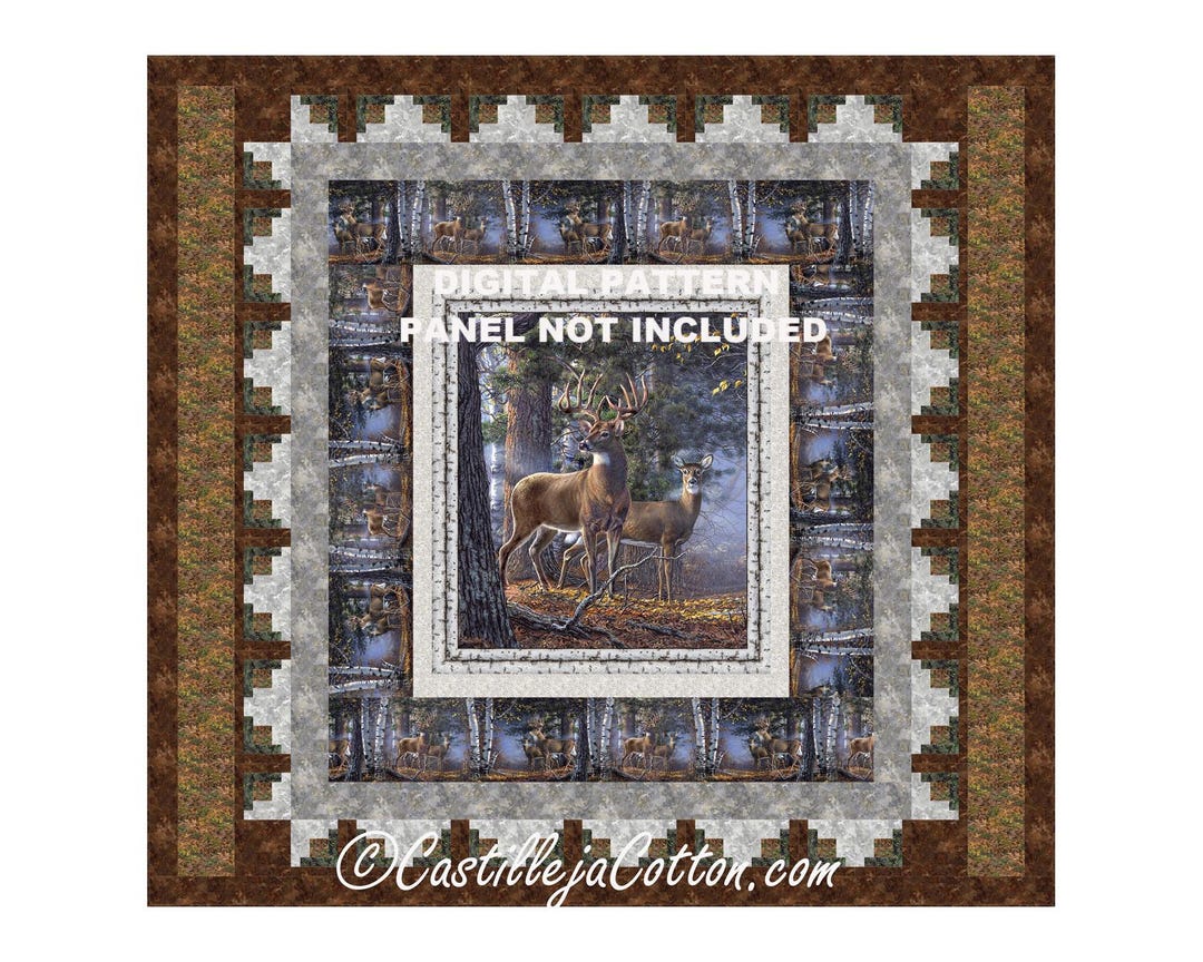 Deer at First Light King Quilt Pattern, 5880-2e, Digital Pattern, Deer ...