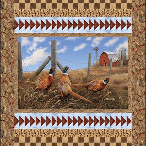 Pheasant Run Quilt Epattern, 5210-0e, Digital Pattern, Bird Lap Quilt ...