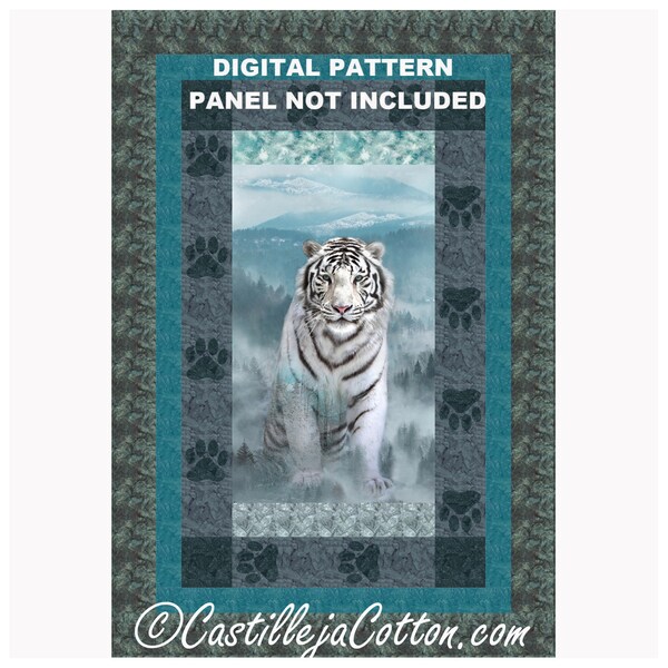 Tiger Panel Quilt Pattern - Etsy