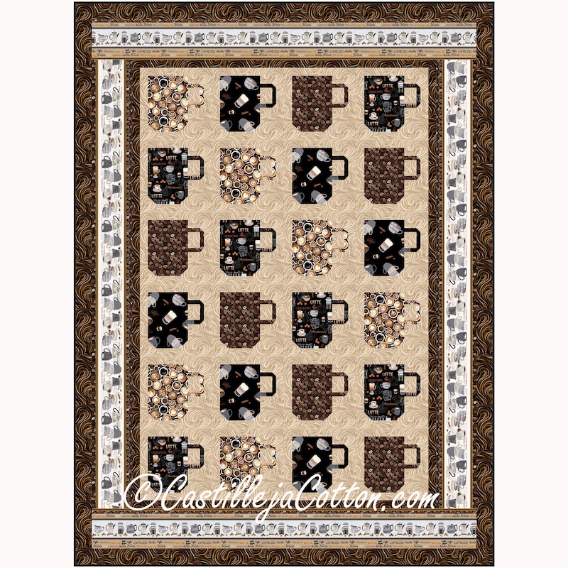 Coffee Cup Quilt - Etsy
