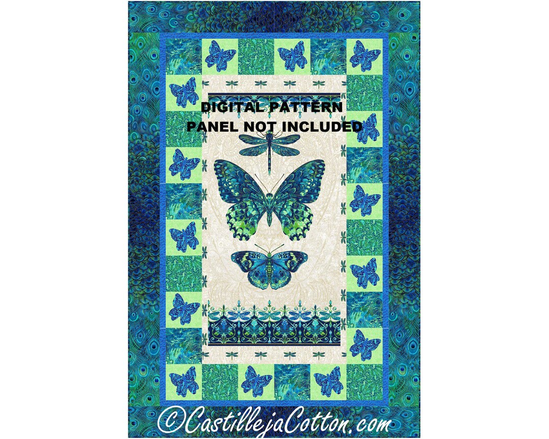 Luminous Butterflies Quilt Epattern, 5669-1e, Digital Pattern ...