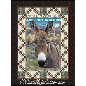 Rusty Jr the Donkey Quilt Pattern, 6011-1e, Digital Pattern, Donkey ...