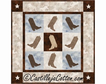 Cowboy Boots Quilt Pattern - Etsy