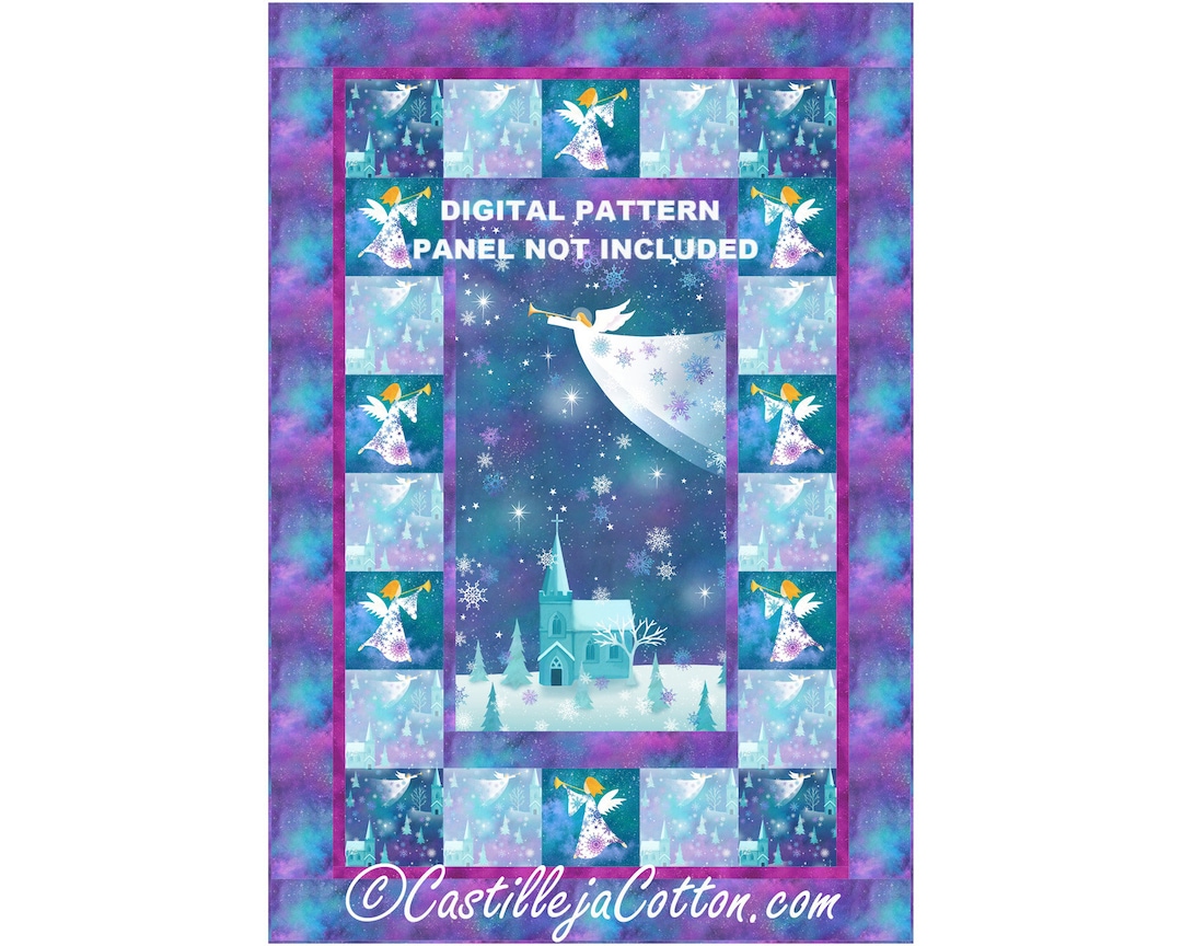Angel Flights Quilt Epattern, 5841-1e, Digital Pattern, Christmas Angel ...