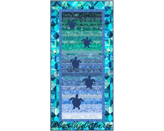 Turtles to the Sea Quilt Epattern 5613-1e Digital Pattern | Etsy