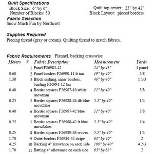 Snow Folk Fun Quilt Pattern, 5908-1, Digital Pattern, Winter Panel ...